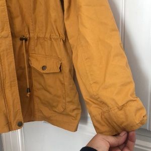 Jackets & Coats | Mustard Utility Jacket With Hoodie | Poshmark